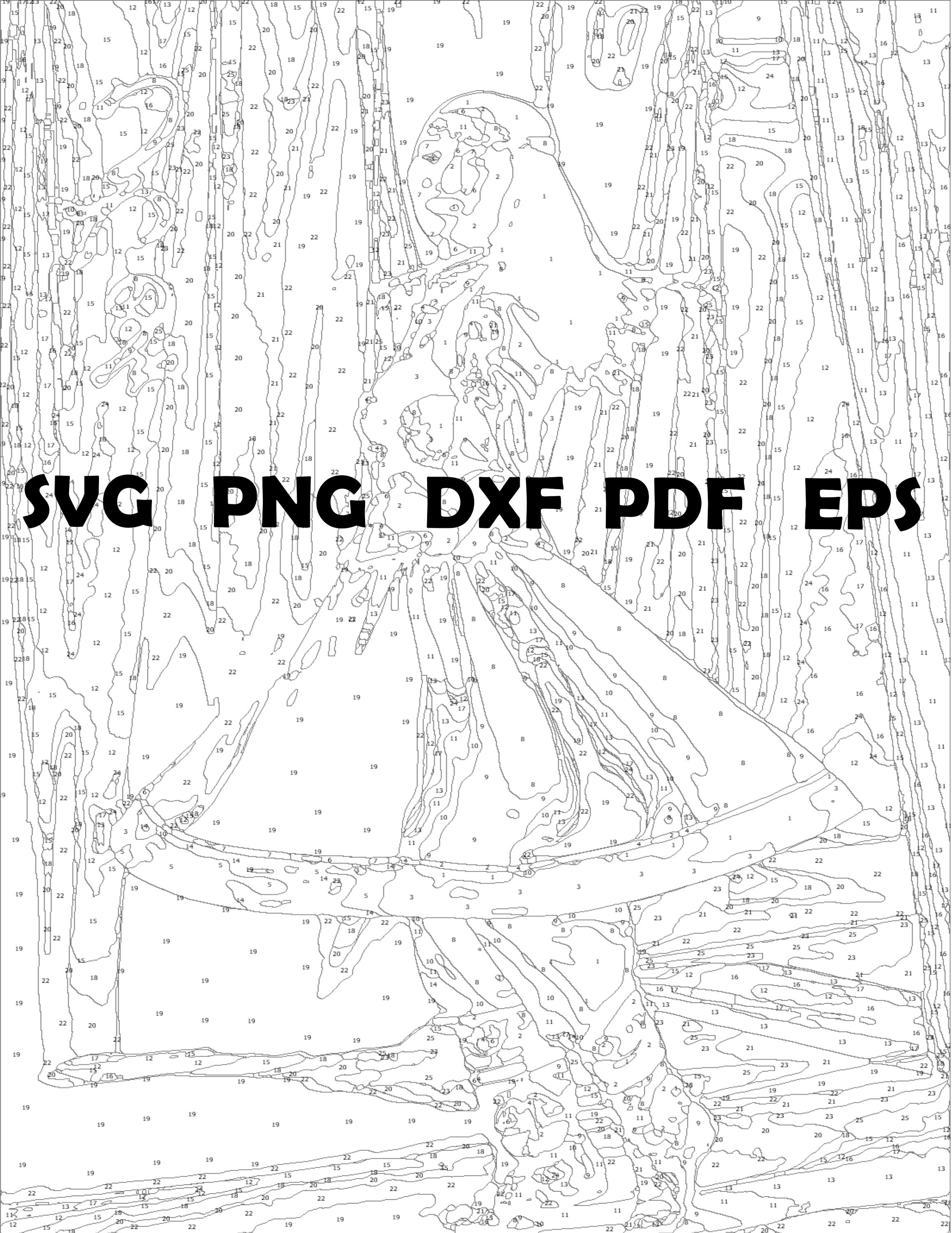 Coloring Sheet by Numbers, Mongolian Woman Dancer, Part of the ...