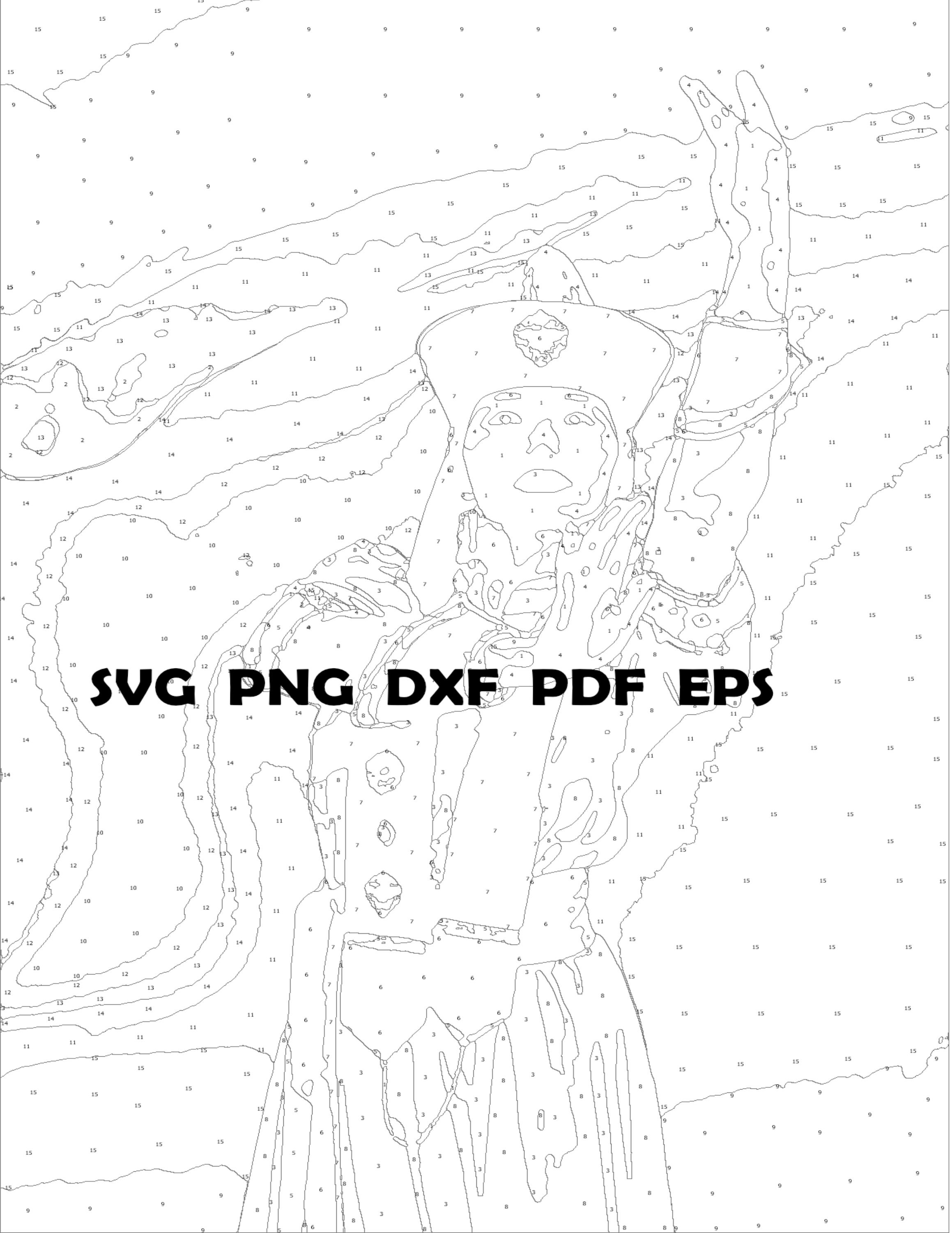 Coloring Sheet by Numbers, Mongolian Woman Dancing, Part of the ...