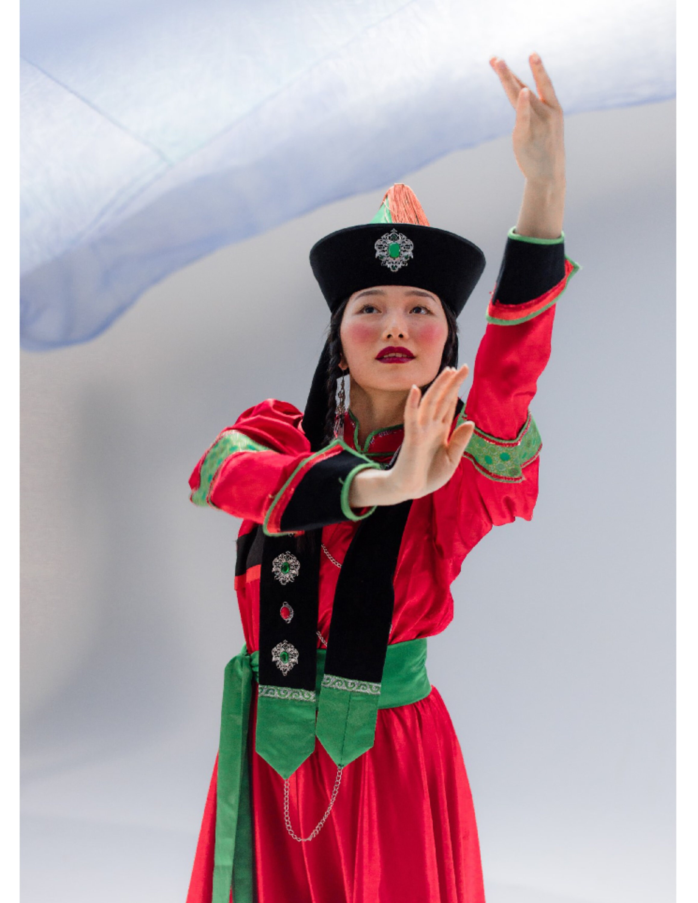 Coloring Sheet by Numbers, Mongolian Woman Dancing, Part of the ...