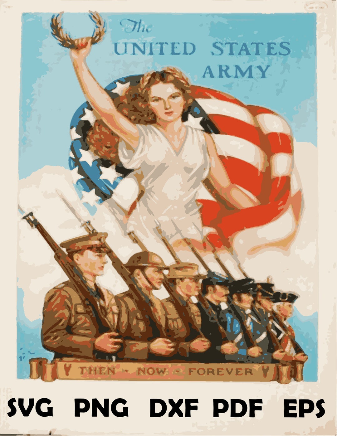 Coloring Sheet by Numbers, U.S. Army Recruiting Poster, WW II, Part of ...