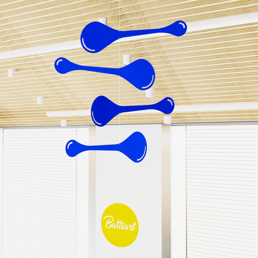 Harmony, 3D Hanging Mobile, 3D Print, Office Decor - Etsy