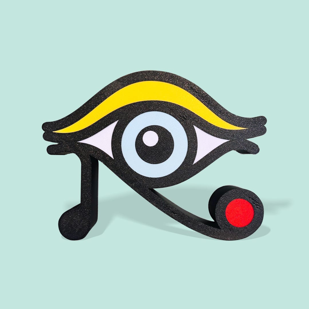 Egyptian Eye of Horus Sculpture Unique Modern Decor Symbol of ...
