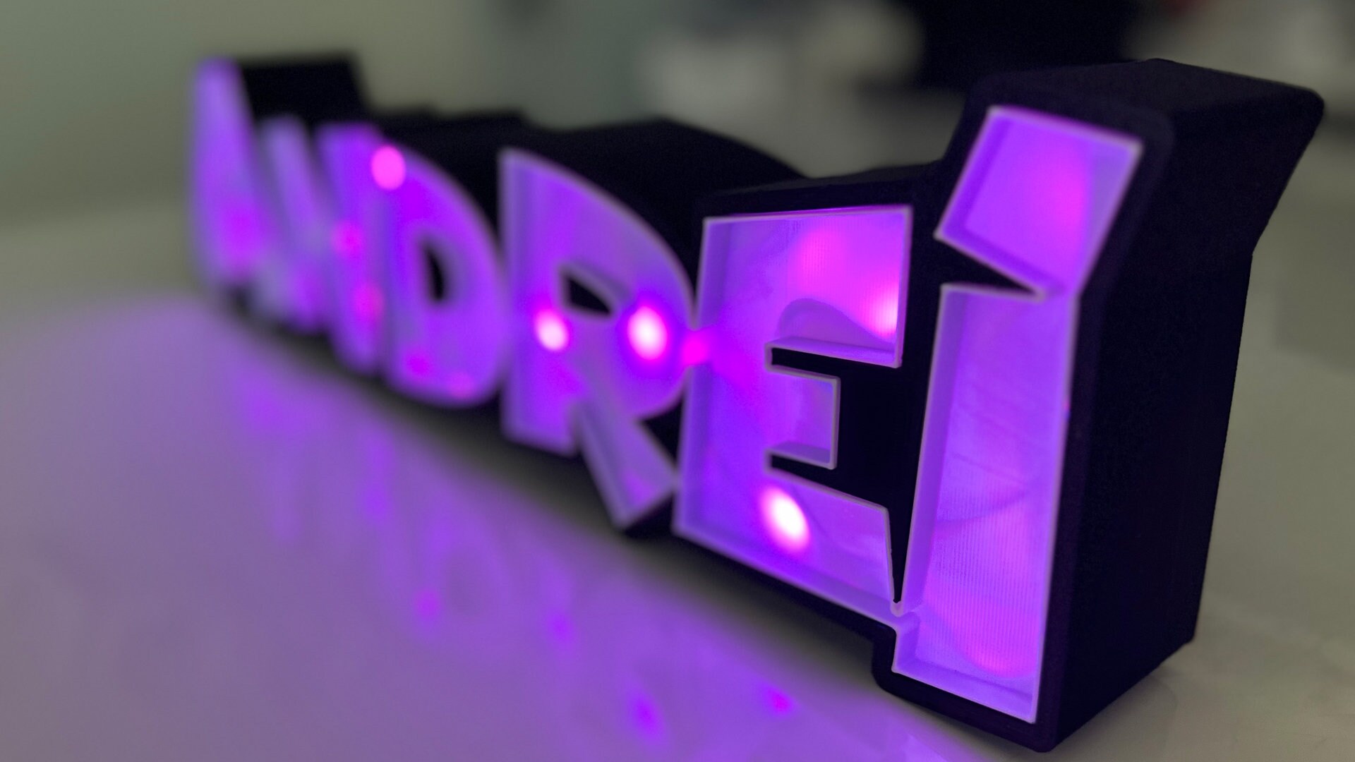 Personalized Luminous Name Sign Customizable LED Lighting, Schedule On ...