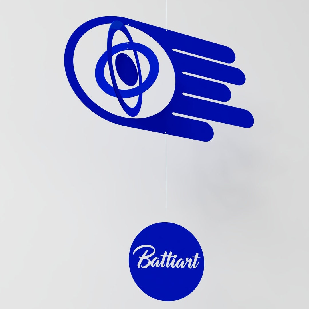 Comet, 3D Hanging Mobile, 3D Print, Office Decor - Etsy