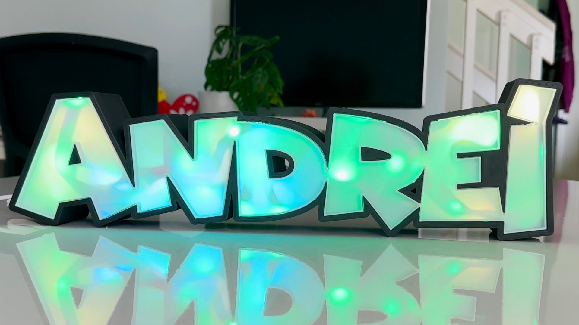 Personalized Luminous Name Sign Customizable LED Lighting, Schedule On ...