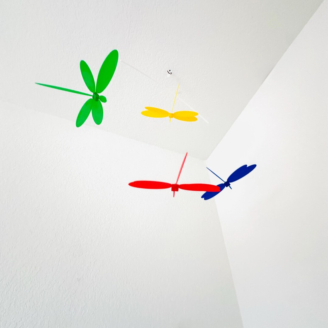 Dragonfly Mobile | Modern Nursery Decor | Custom Color Hanging Art - Etsy