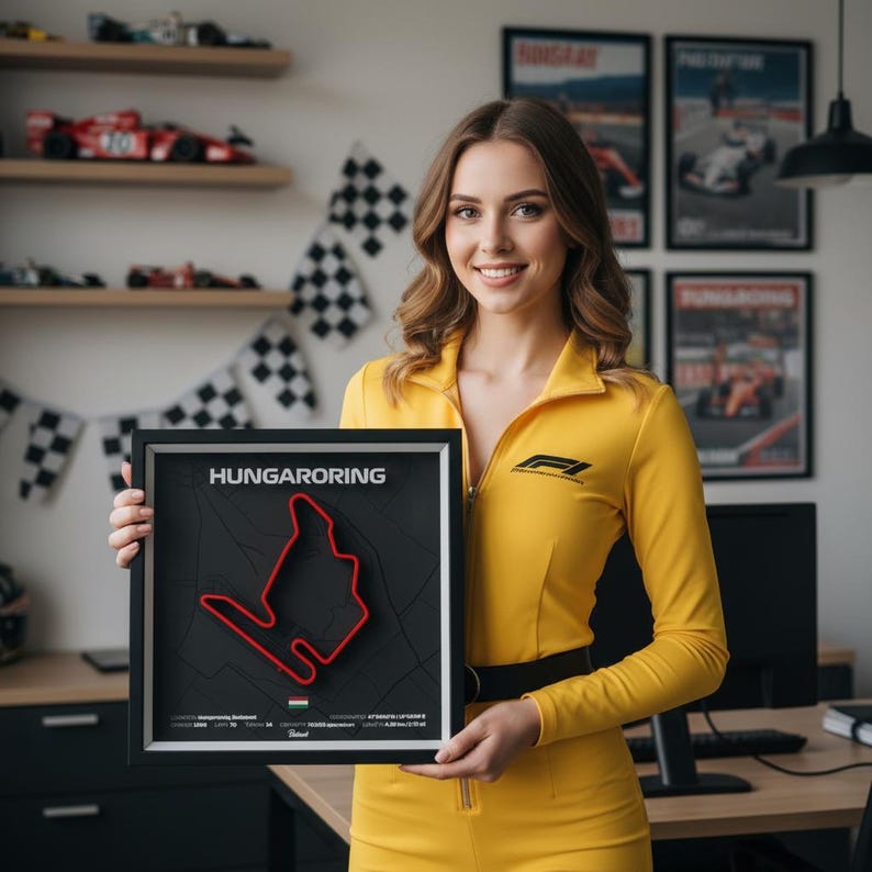 Hungaroring Budapest 3D Shadow Box – Minimalist Formula One Wall Art - Etsy