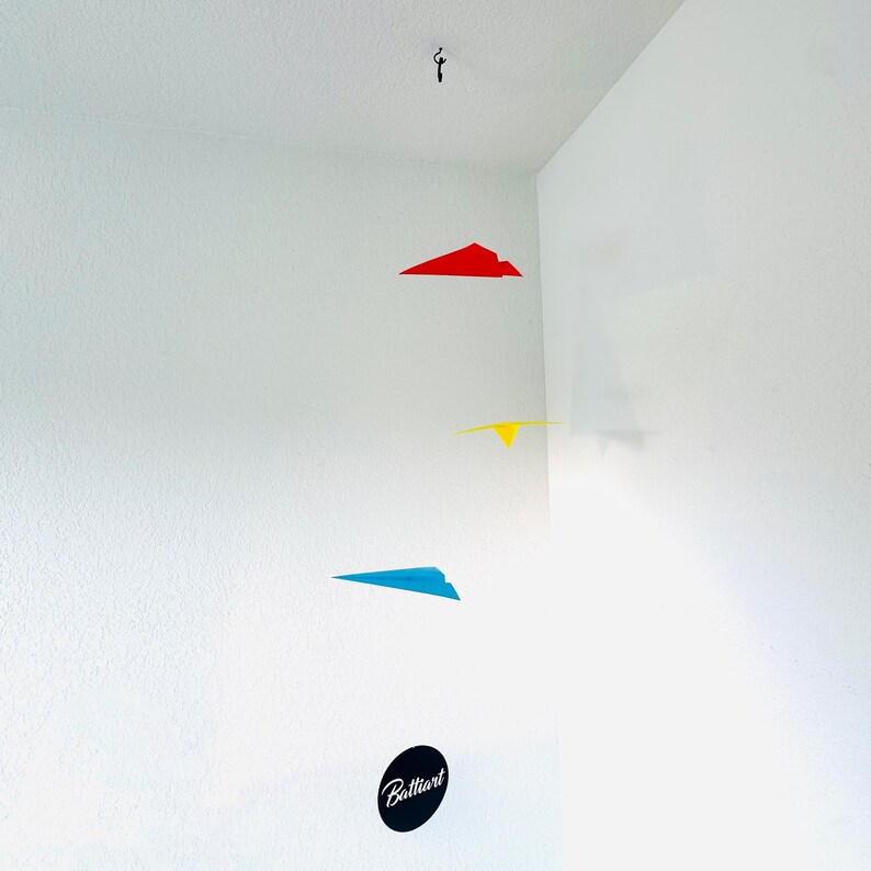 Paper Airplane Hanging Mobile: 3D Printed Nursery Decor - Etsy