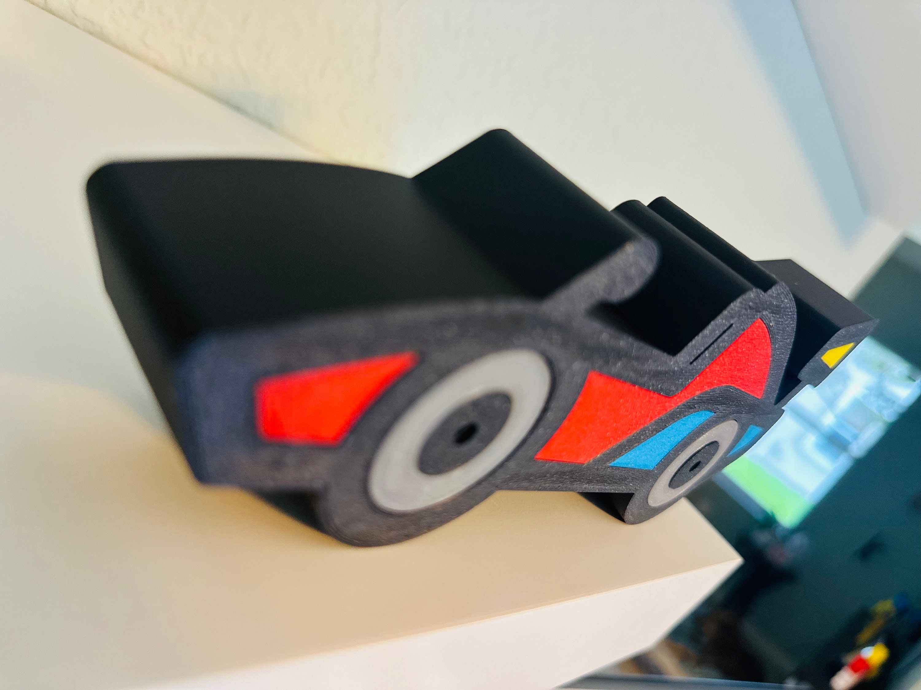 Vibrant 3D Printed Race Car Sculpture Colorful Décor for Speed ...