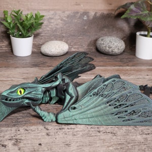 Colorful Articulated Avatar Banshees Ikran Figure With Glass Eye and ...