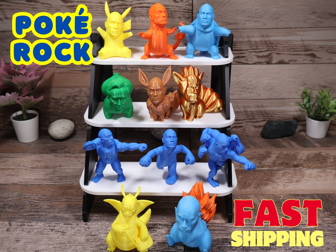 Dwayne Johnson the Rock Pokérock Collection Pick 3-9-or All 11 - Etsy ...