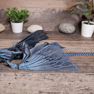 Colorful Articulated Avatar Banshees Ikran Figure With Glass Eye and ...