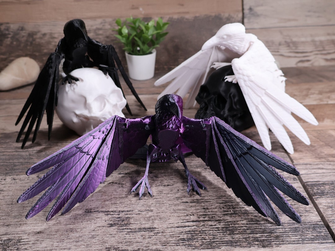 Ravens and Skulls Statue Desk Pet - Etsy
