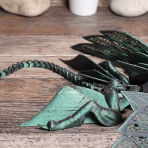 Colorful Articulated Avatar Banshees Ikran Figure With Glass Eye and ...