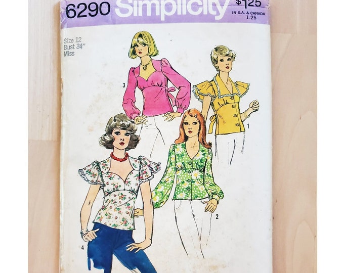 RARE Vintage 70's Simplicity 6290 Stevie Knicks Inspired Sweetheart ...