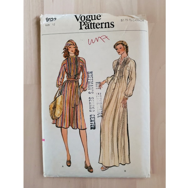 Pintuck Dress Sewing Pattern - Etsy