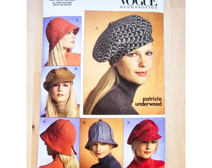 RARE Vintage 2000s Vogue V8440 Patricia Underwood Rainhat Bucket Hat ...