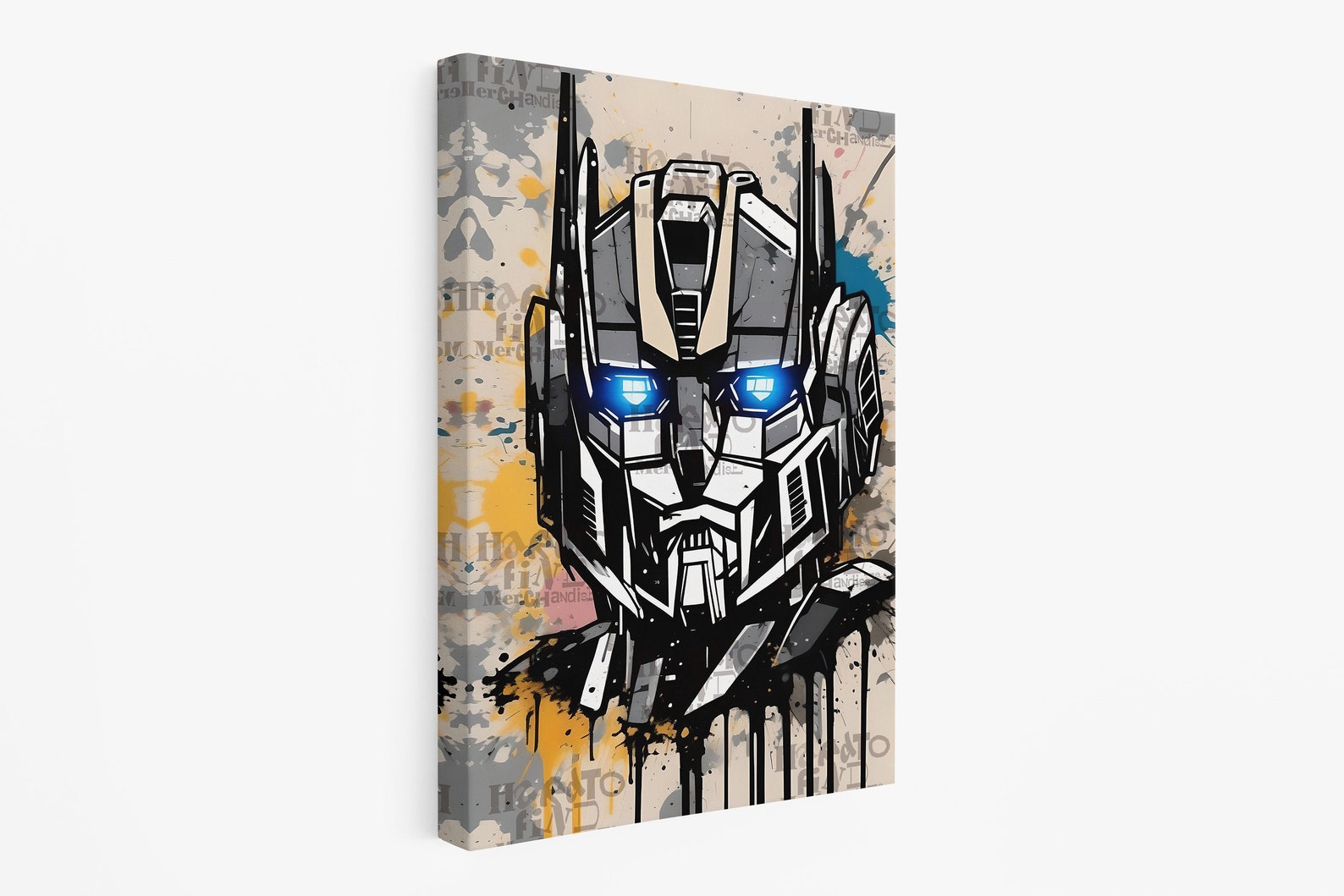 Autobot Abstract Pop Art Image Print Transformer Poster, Wall Art ...