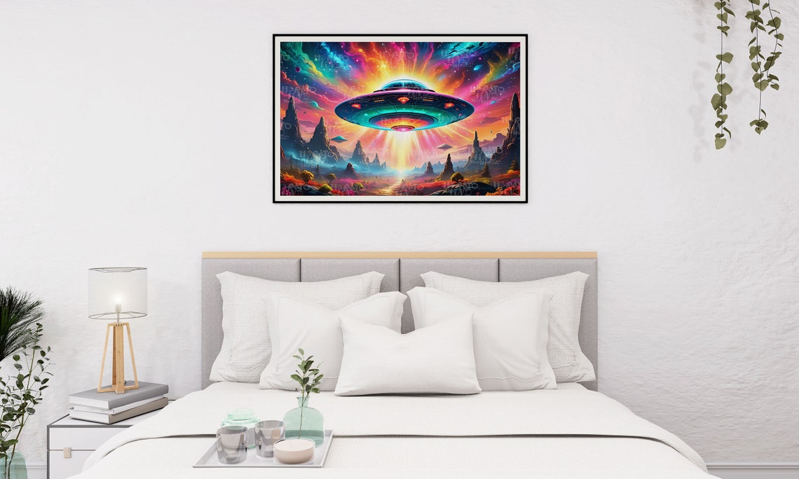 Welcome Aliens to Our World, Vibrant Stunning Colour Landscape, Wall ...