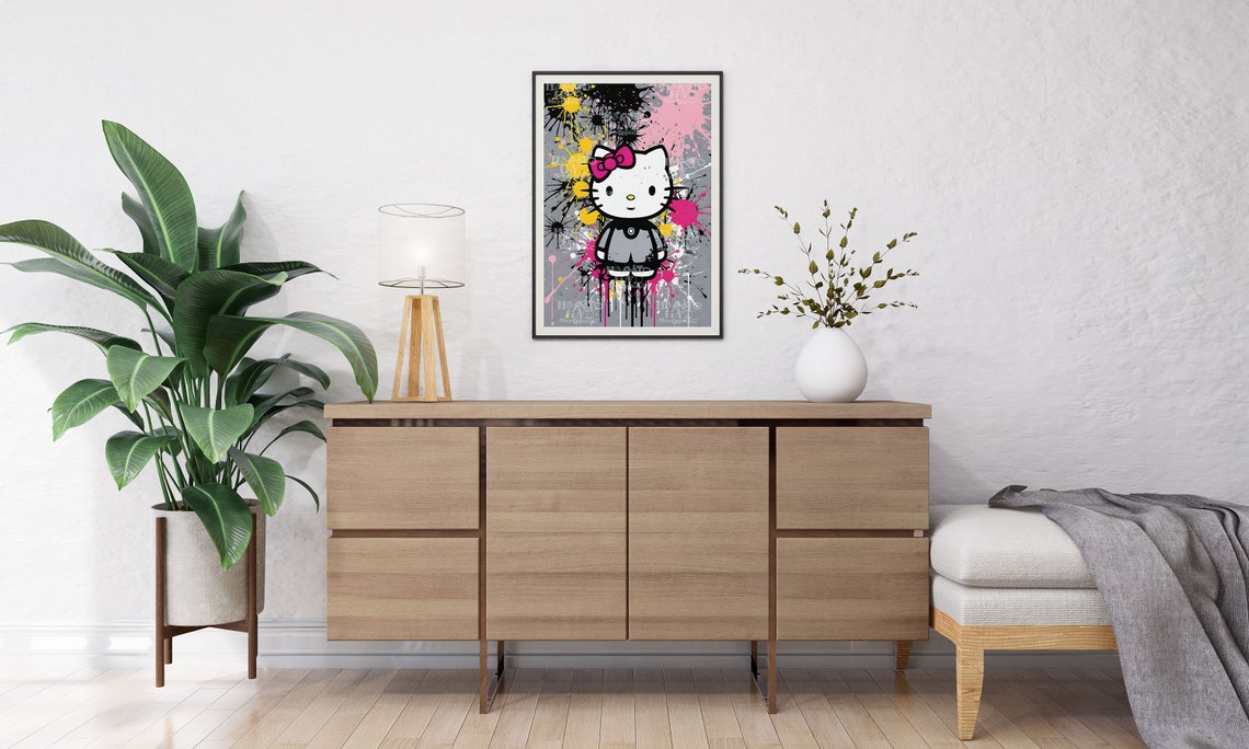 Cute Kitty Cat Series 4 Crazy Poster Pop Art, Wall Art Print Download ...