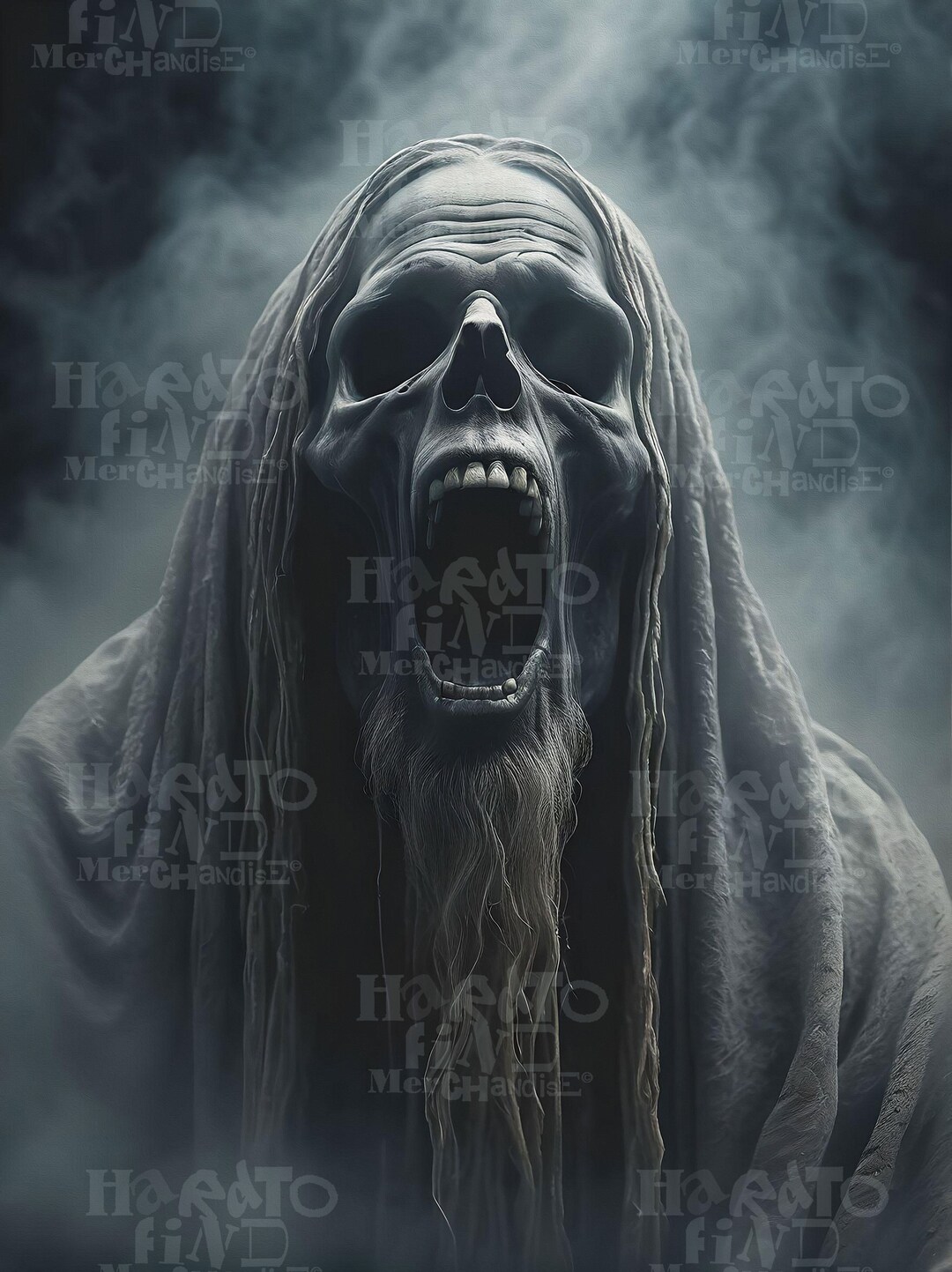 Oil Painted Abstract Holy Ghost Wall Art A4 Print, Religious, Fantasy ...