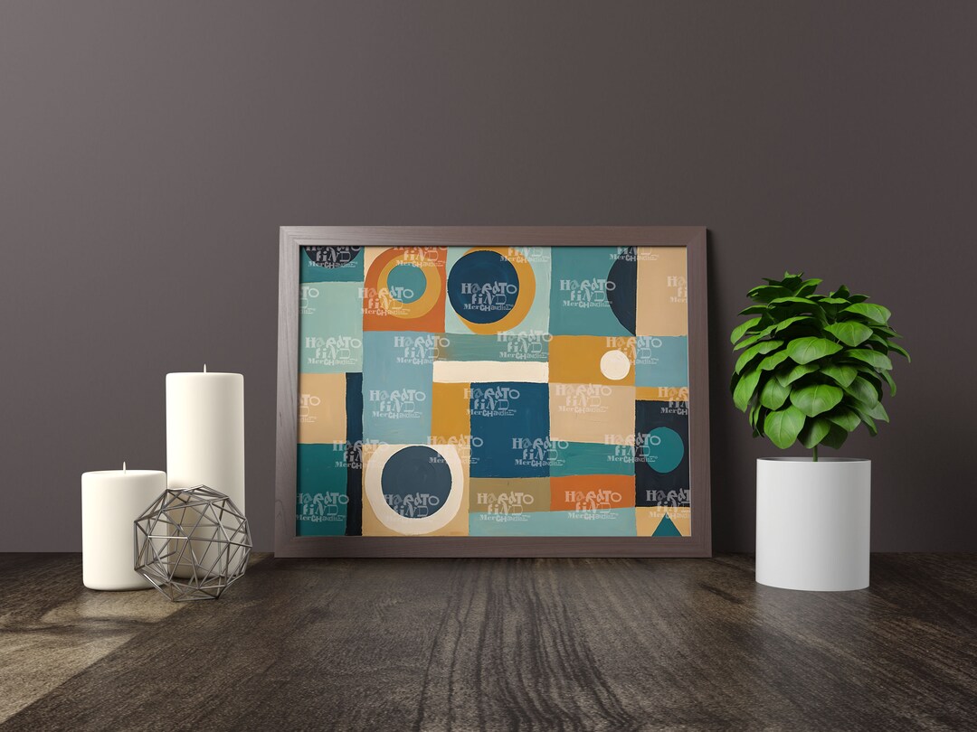 Boho Japandi Shapes Wall Art Poster Print, Image File, Etsy Download ...