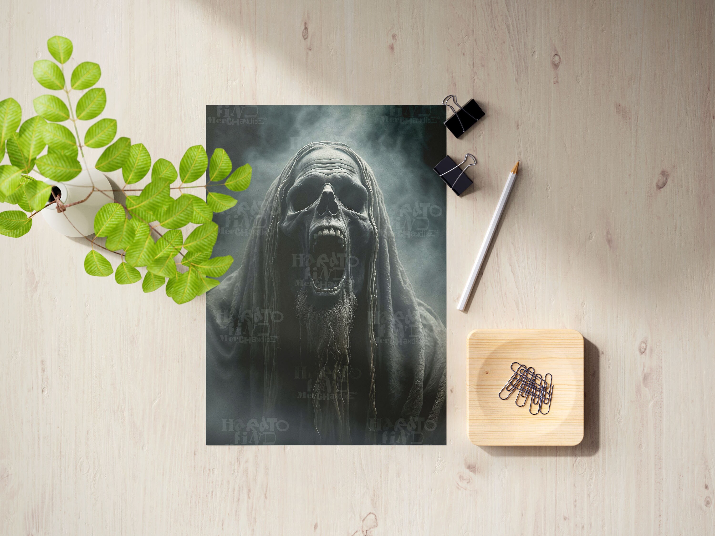 Oil Painted Abstract Holy Ghost Wall Art A4 Print, Religious, Fantasy ...