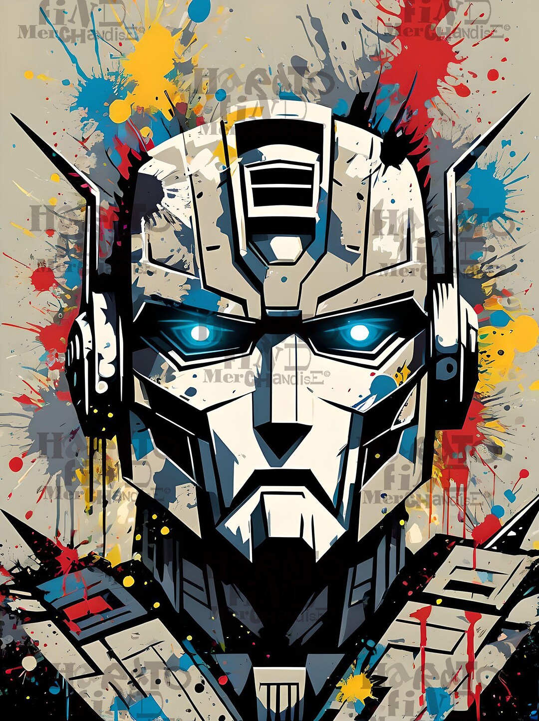 Abstract Transformer Portrait Poster Image File to Print On, Etsy ...