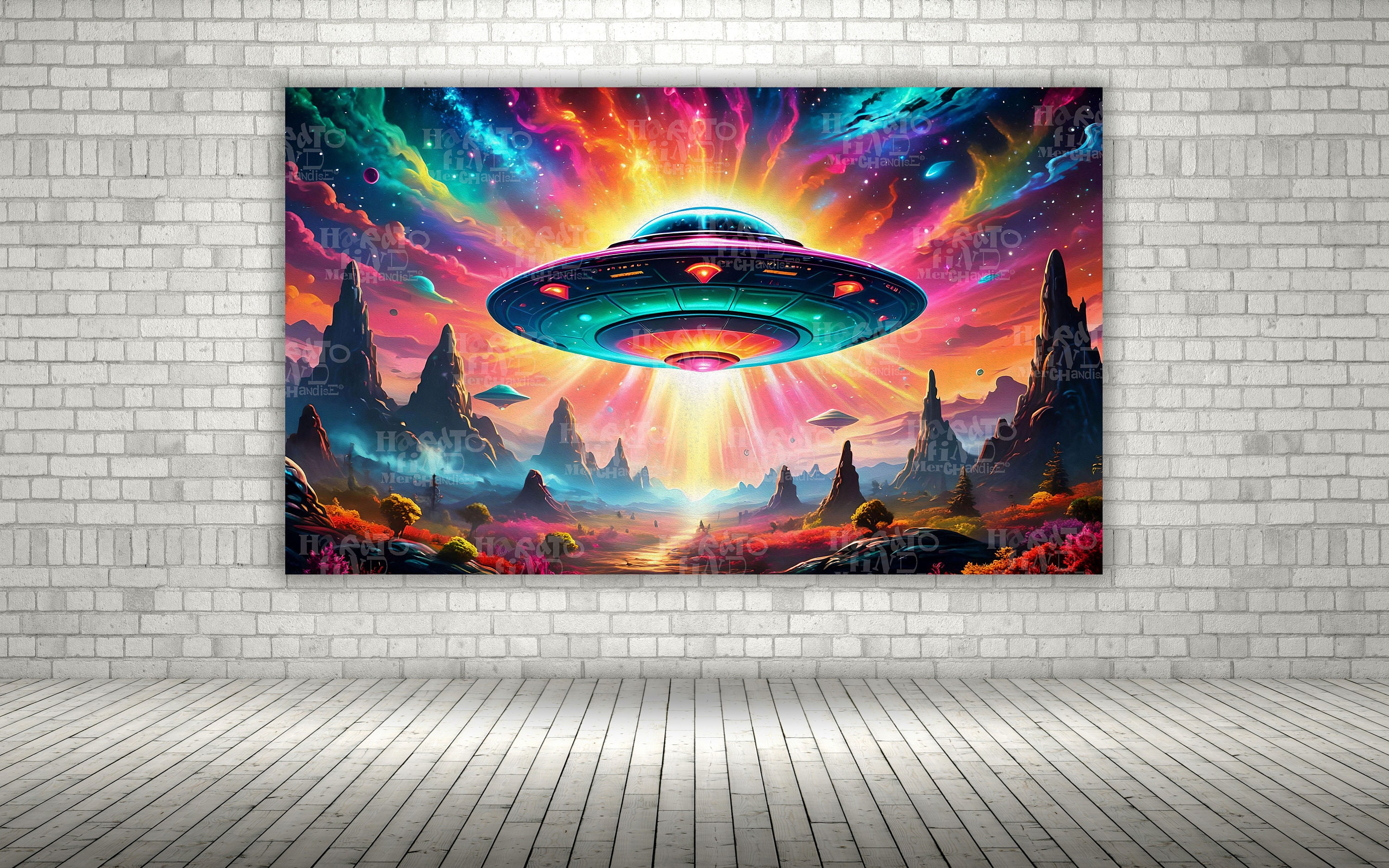 Welcome Aliens to Our World, Vibrant Stunning Colour Landscape, Wall ...