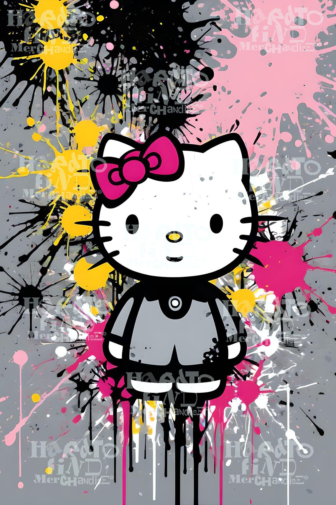 Cute Kitty Cat Series 4 Crazy Poster Pop Art, Wall Art Print Download ...