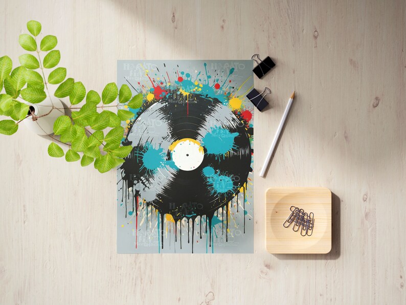 Various Music Wall Art A4 Prints, Vinyl Record, Dj's, Techno Heads ...