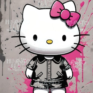 Series 2, Cute Kitty Cat Wall Art, Poster Pop Art, Home Decor for ...