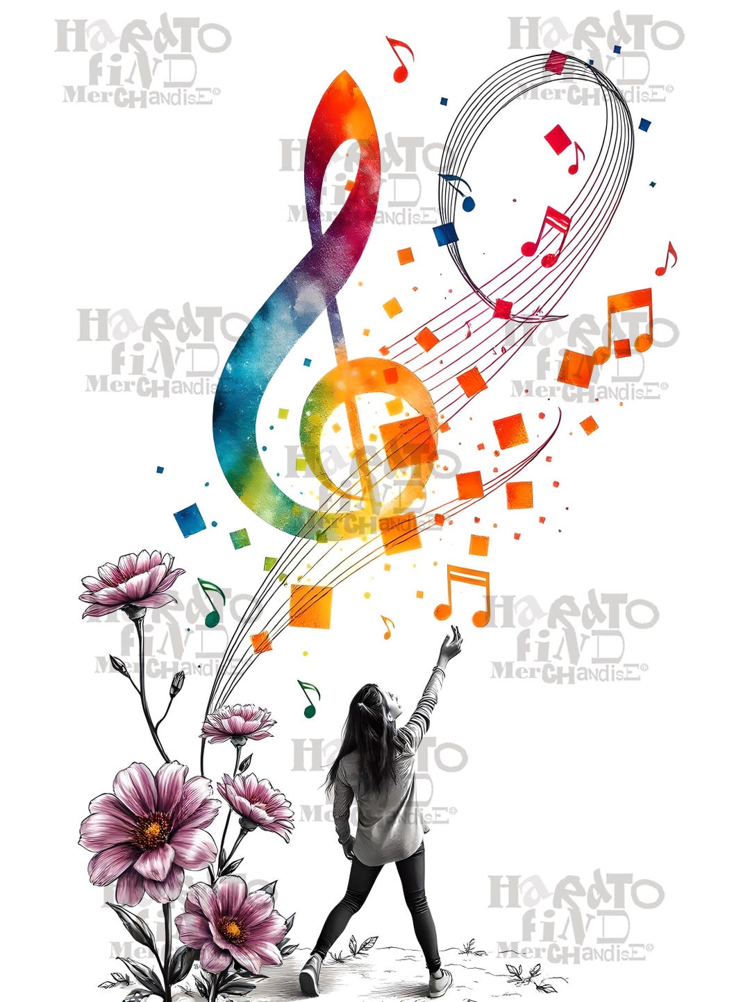 Surrealism Music Note Surreal Wall Art Canvas Poster Print Digital ...