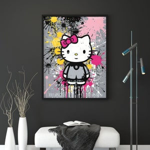 Cute Kitty Cat Series 4 Crazy Poster Pop Art, Wall Art Print Download ...