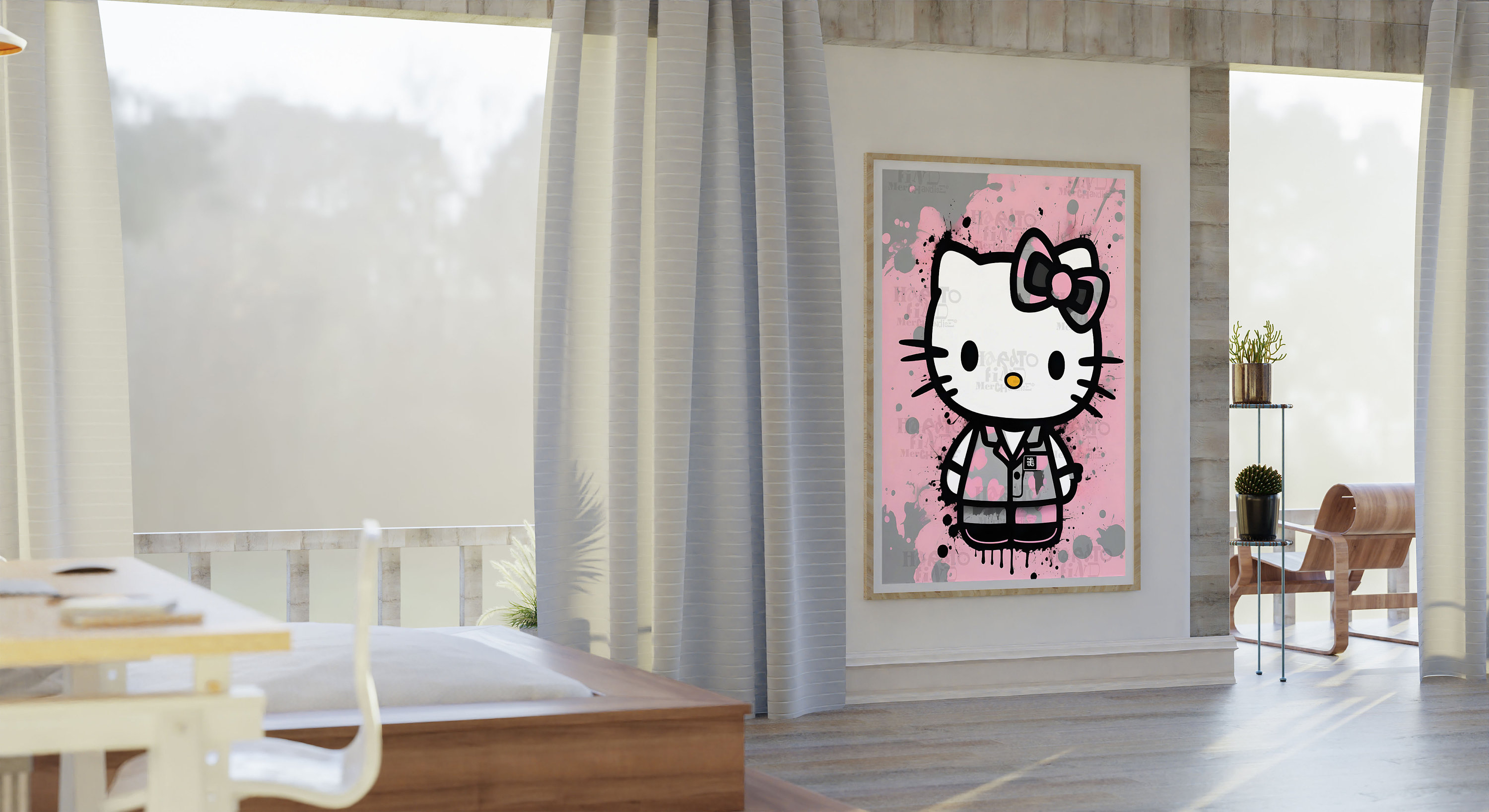 Cute Kitty Kat Wall Art, Bedroom Poster Art, Home Decor,series 1, Etsy ...