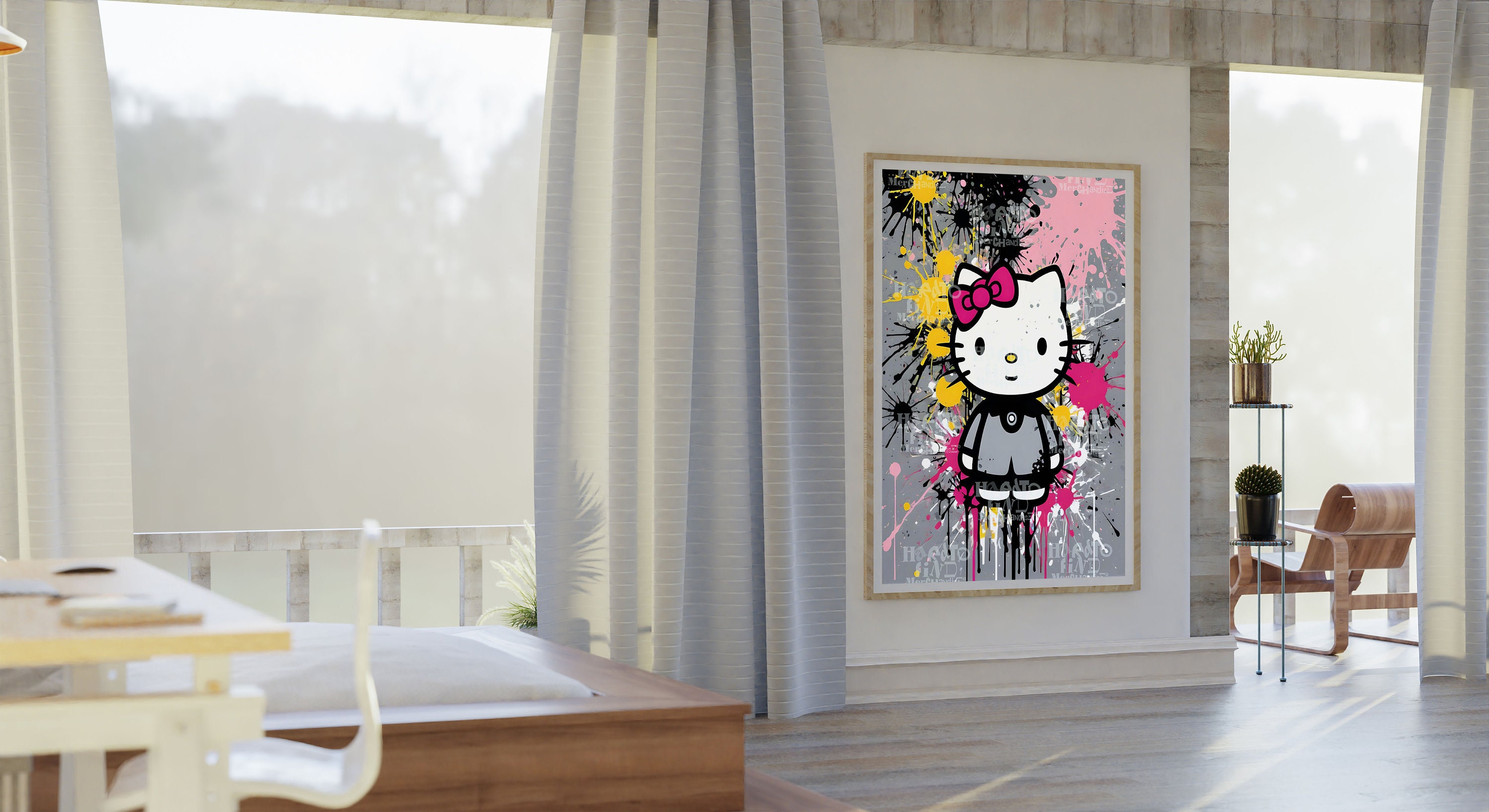 Cute Kitty Cat Series 4 Crazy Poster Pop Art, Wall Art Print Download ...