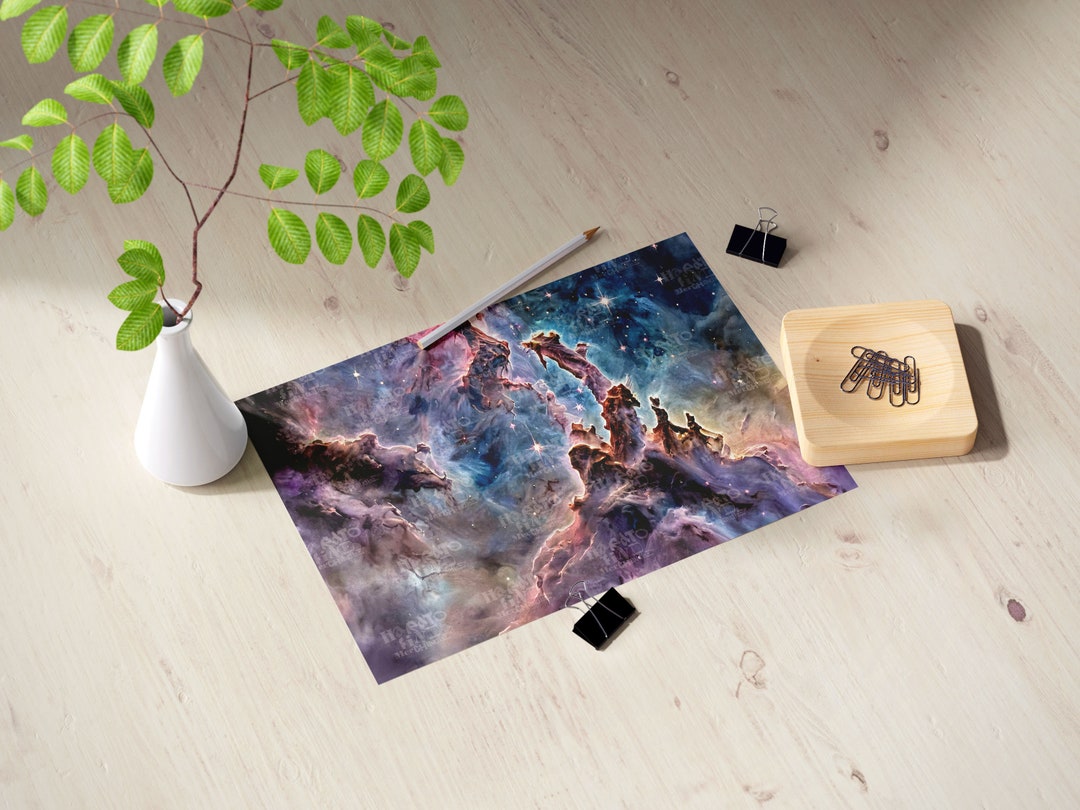 The Pillars of Creation A4 Size Wall Art Print, Science Fact Space Art ...