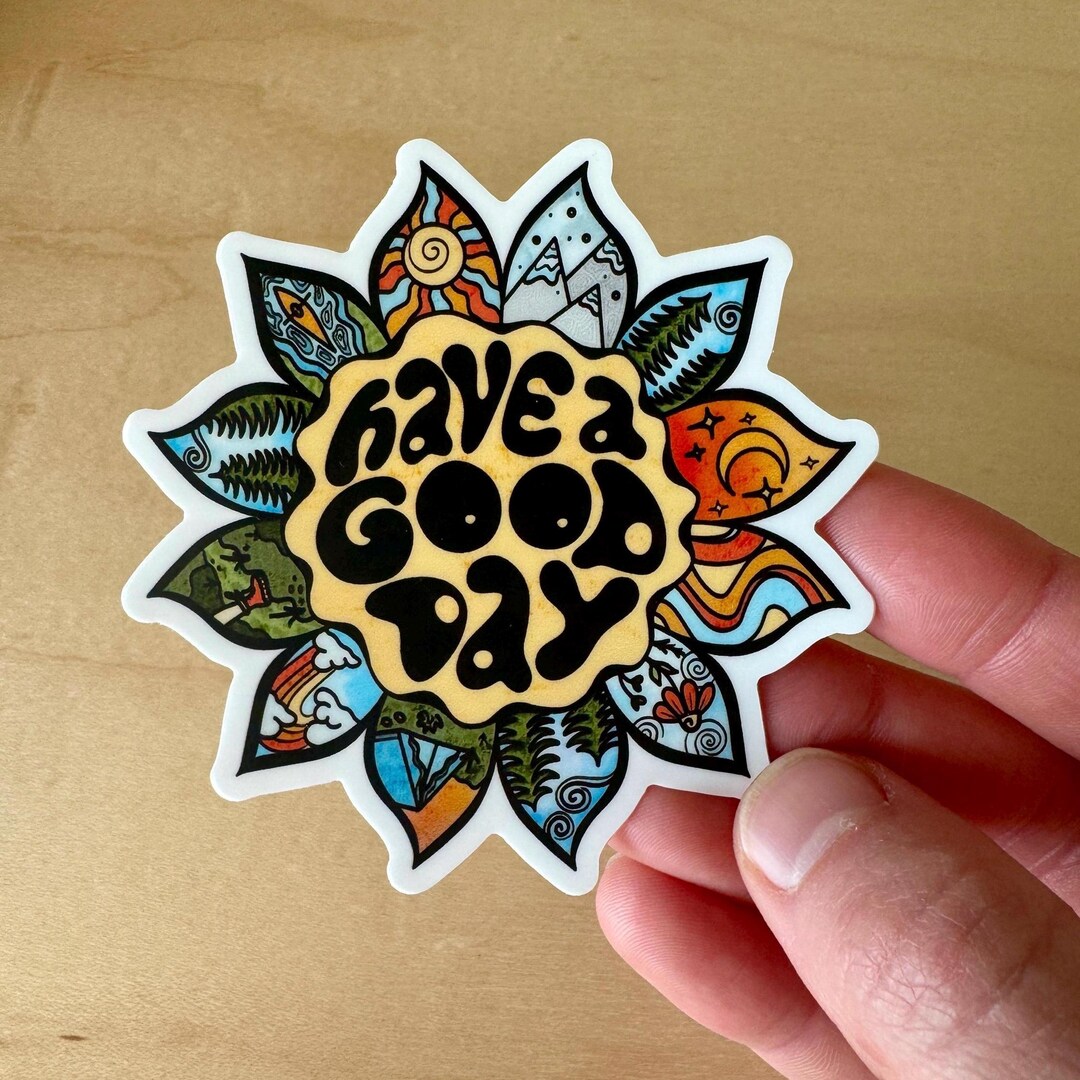 Have A Good Day Sun Groovy Camping Hiking Outdoors Sunshine Vinyl ...