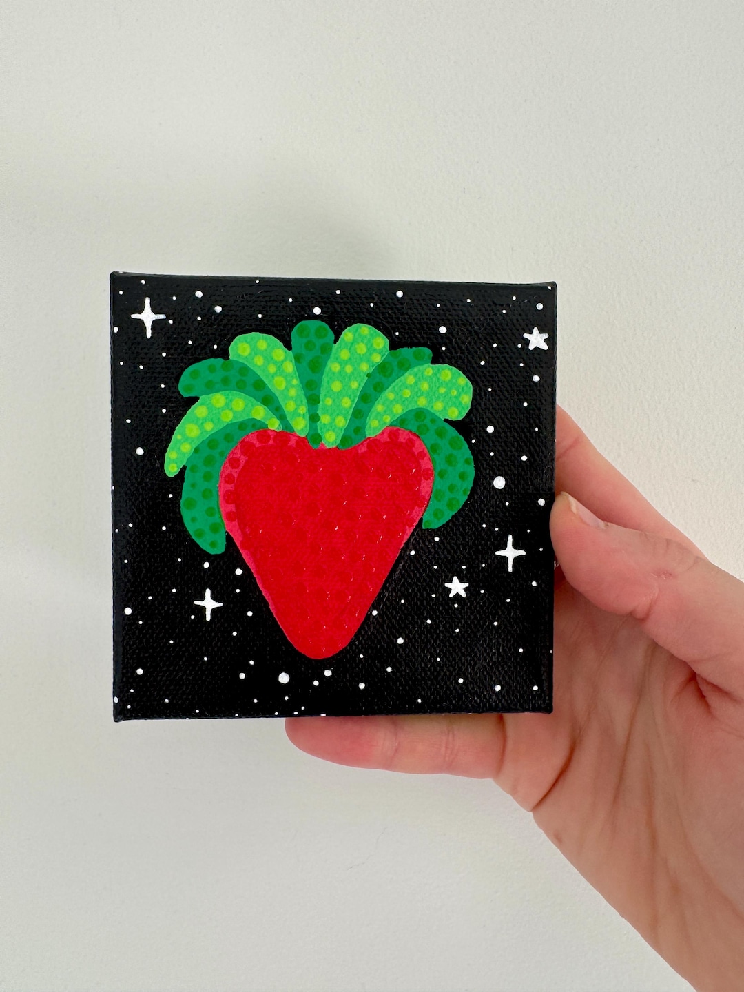 Strawberry Painting, Zentangle Art, Acrylic Painting, Berry Painting ...