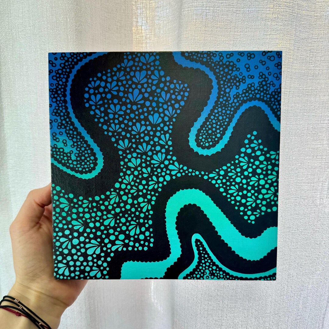 Zentangle Painting, Zentangle Art, Acrylic Painting, Psychedelic Gift ...