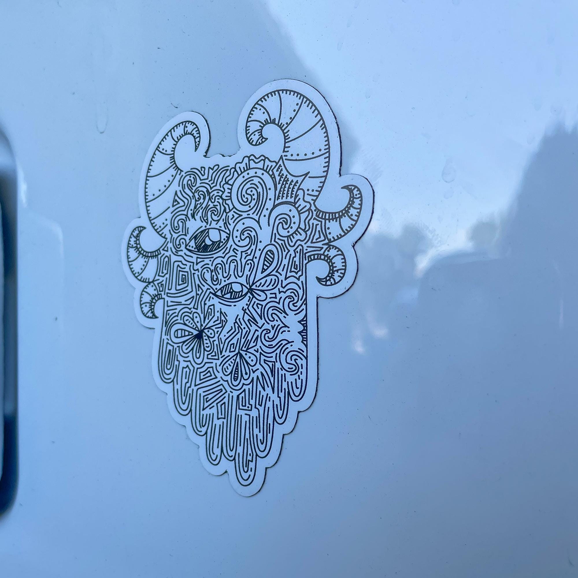 Zentangle, Zentangle Magnet, Monster, Monsters, Cryptid, Groovy Magnet ...