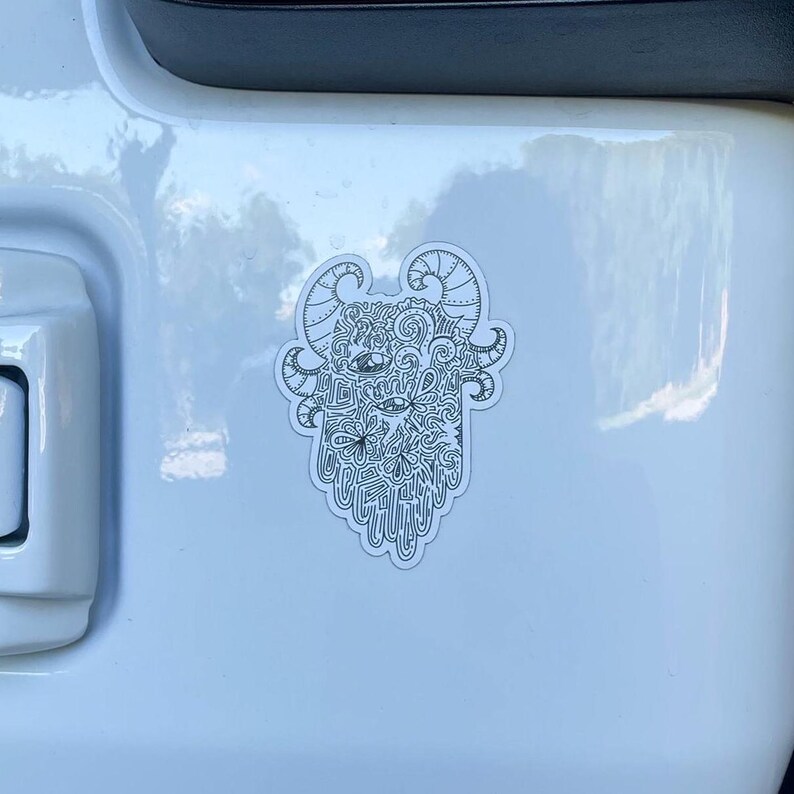Zentangle, Zentangle Magnet, Monster, Monsters, Cryptid, Groovy Magnet ...