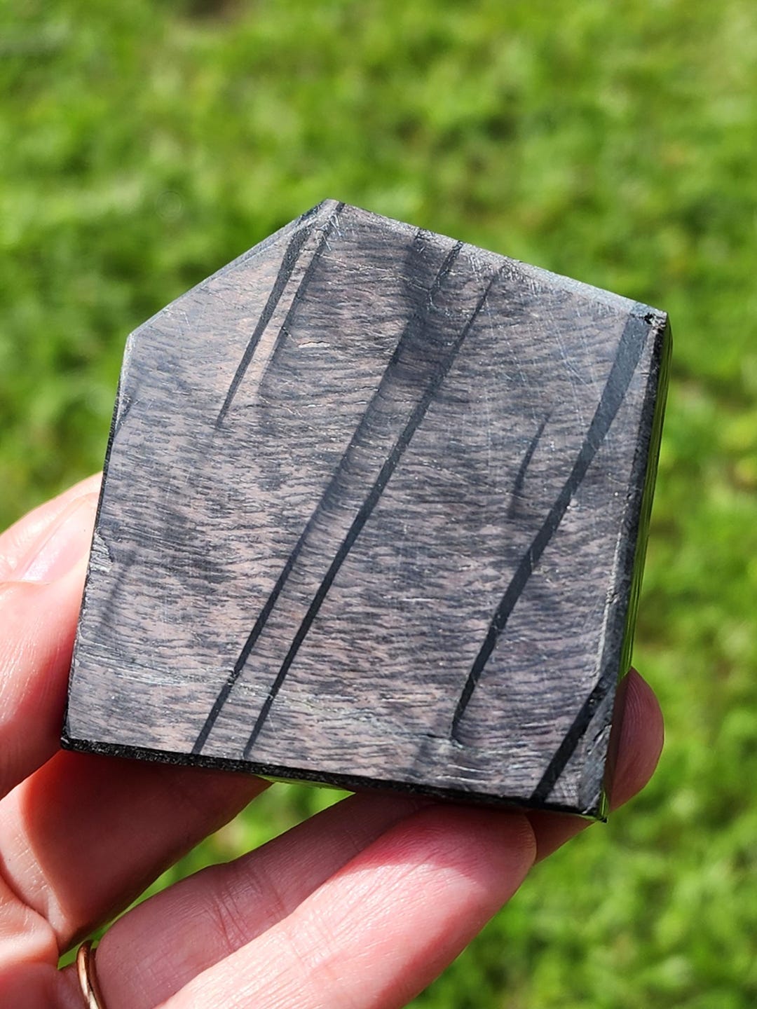 Hypersthene Specimen Slab With Display Stand | 2x2.3x.5 Inches - Etsy