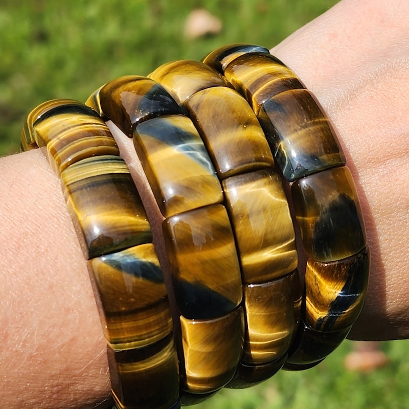 Tiger Eye Bangle - Etsy