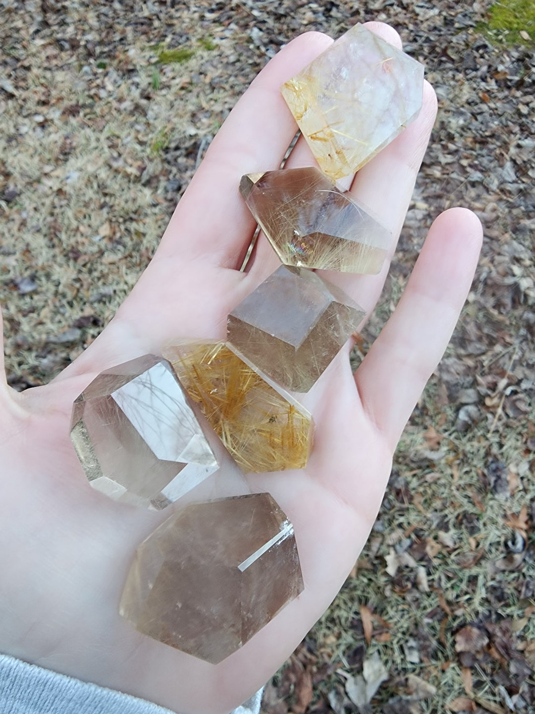 Smoky Rutilated Quartz Free Form Golden Rutilated Quartz Rutile ...