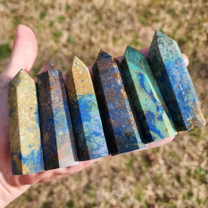 Phoenix Stone Towers | Crystal Tower | Malachite Chrysocolla Turquoise ...