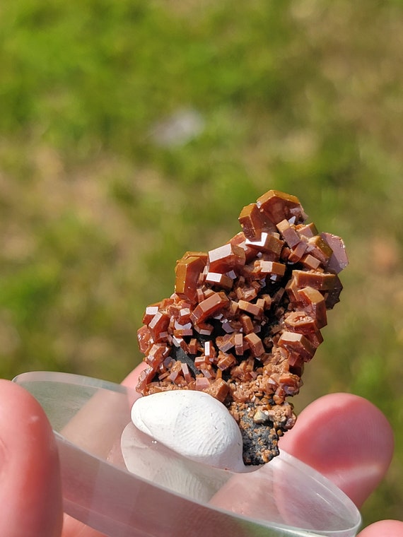 Vanadinite Specimen Rare Crystal Putty and Plate Included - Etsy