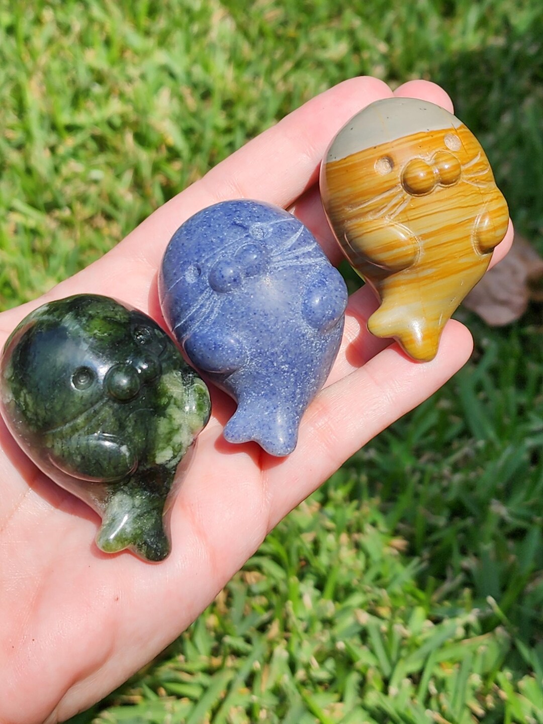 Crystal Seal Carving | Miniature Stone Figurine - Etsy