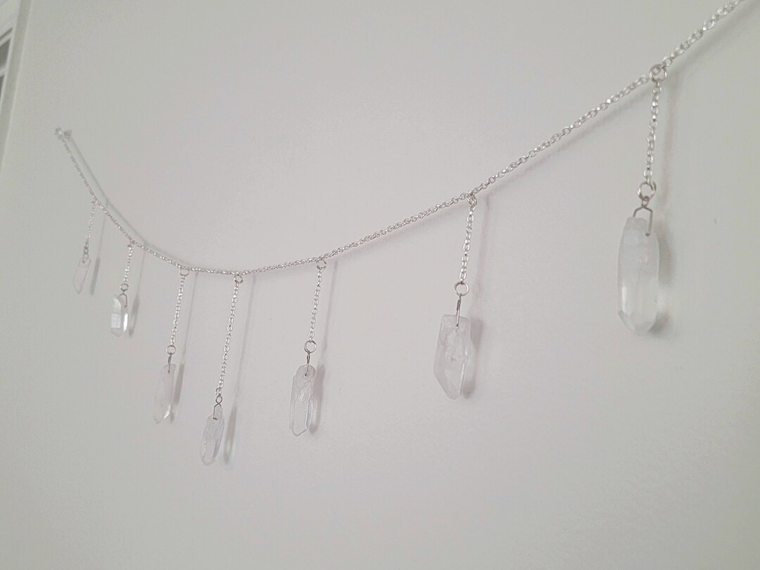 Clear Quartz Wall Hanging Crystal Wall Hanging Crystal Garland Clear ...
