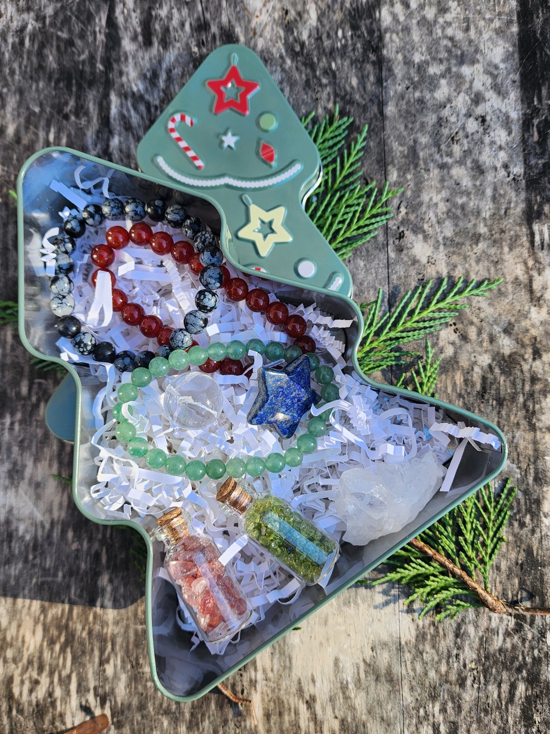 Christmas Tree Shaped Crystal Mystery Box | Christmas Gift | Crystal ...
